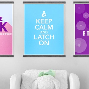 Keep Calm Latch on - Lactation Poster 11x14" - Etsy