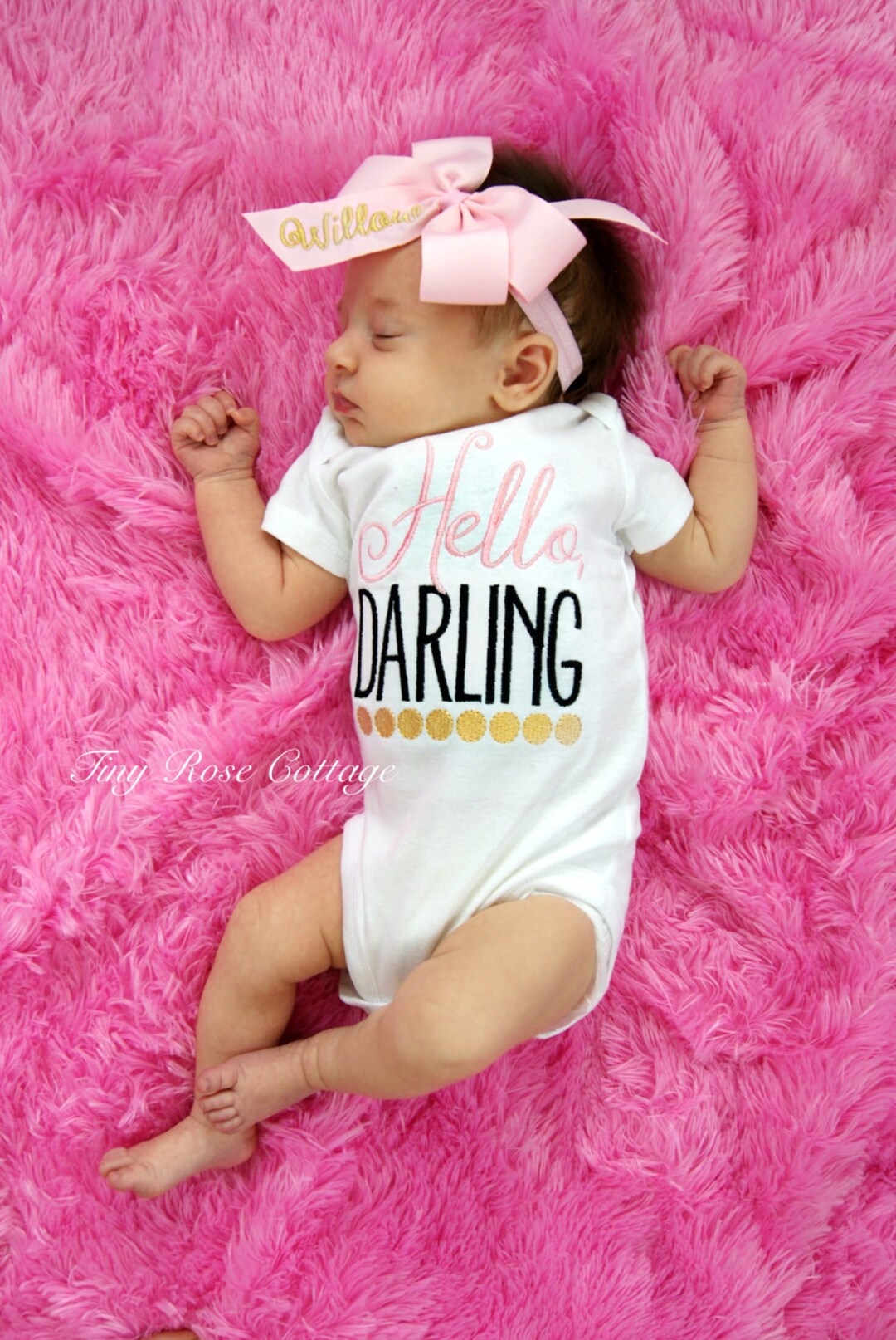 Hello Darling Embroidered Body Suits - Etsy