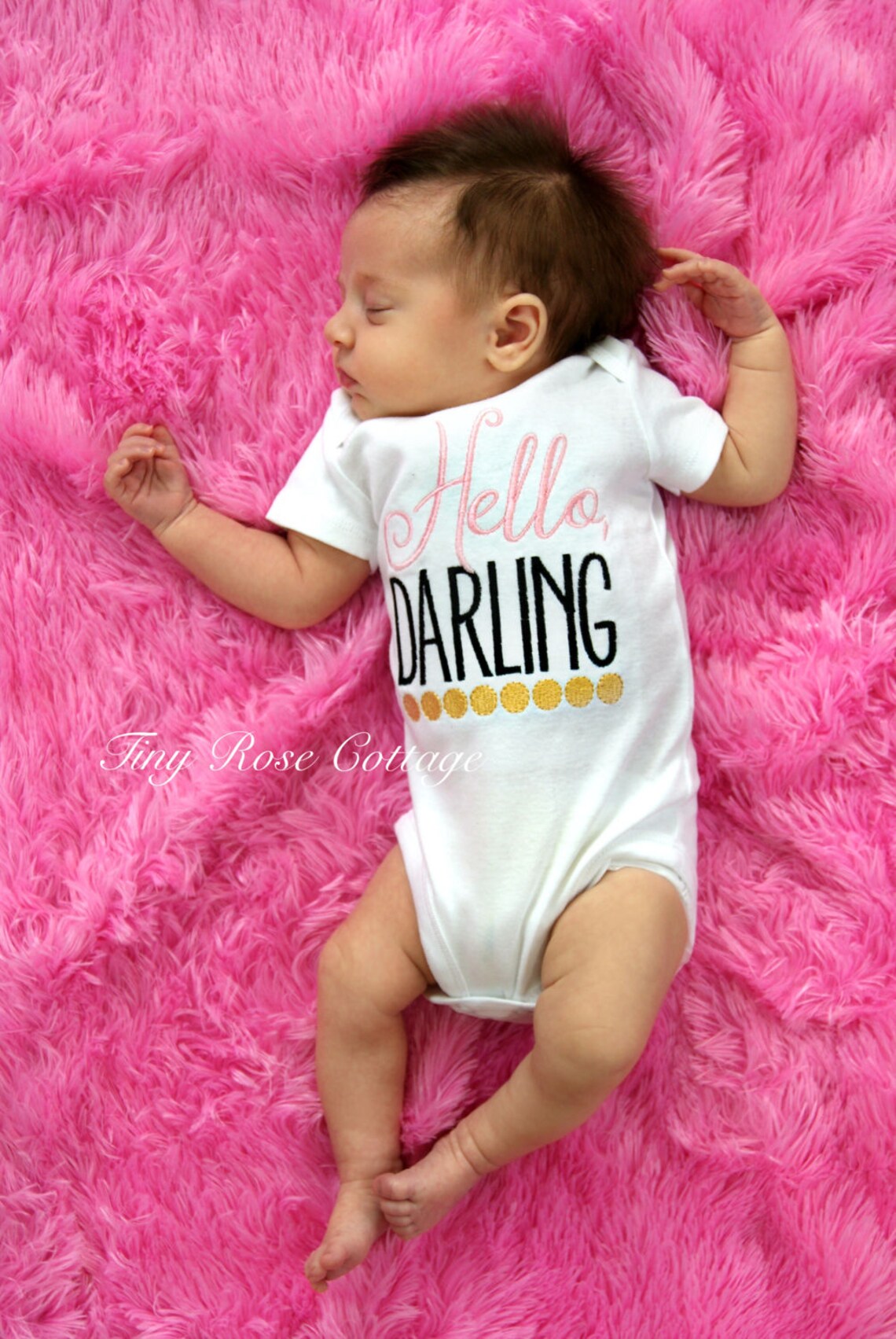 Hello Darling Embroidered Body Suits - Etsy