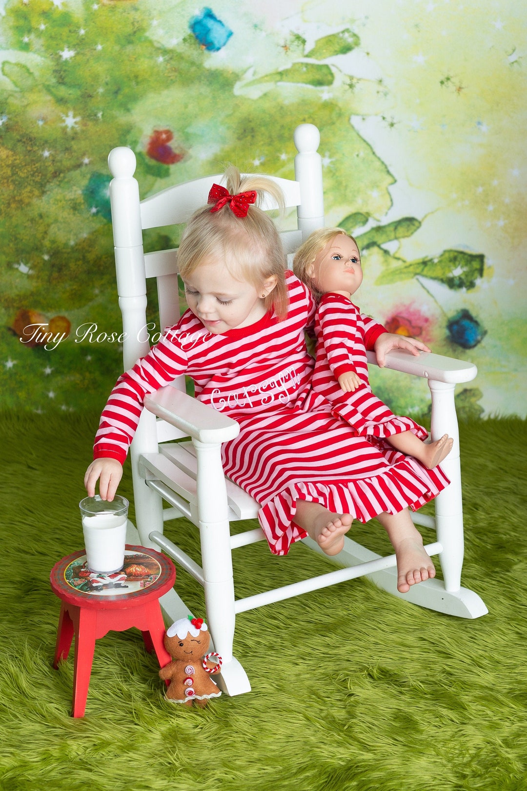 Christmas Dress Matching Girls and Dolls Gown - Etsy