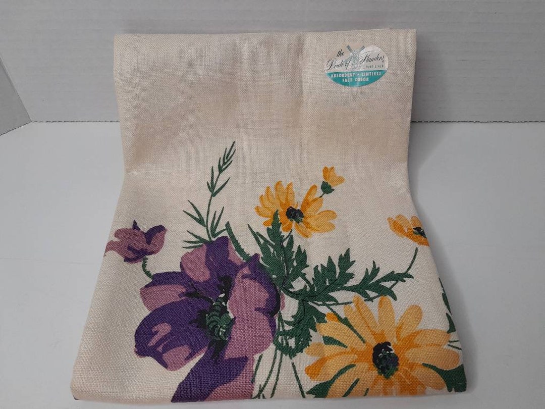 Vintage the Pride of Flanders Kitchen Dish Tea Towel Table Runner Old ...