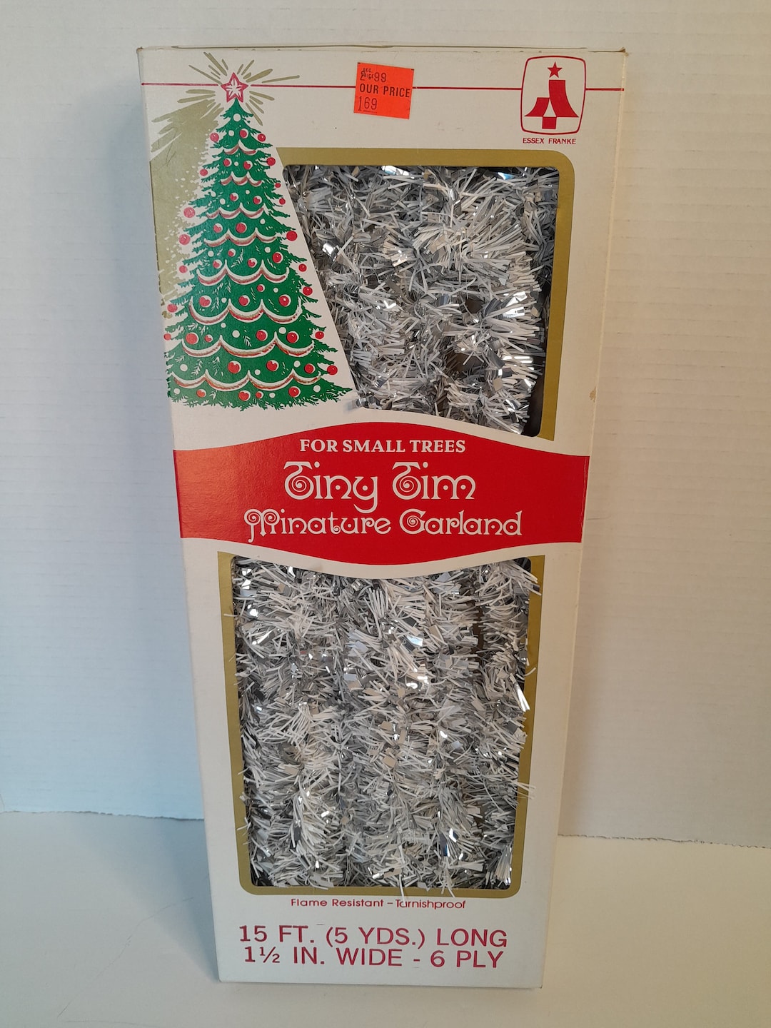 Vintage Christmas Miniature Garland for Small Trees Old Stock Made in ...