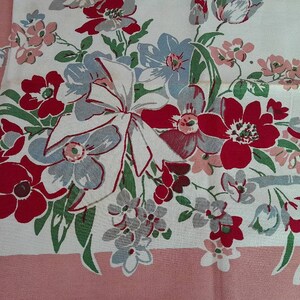 Vintage 1940s Simtex Stylecraft Tablecloth "narcissus" Paper Label 54 X ...