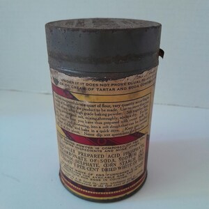 Antique Davis Baking Powder Tin Can Paper Label Vintage Kitchen - Etsy