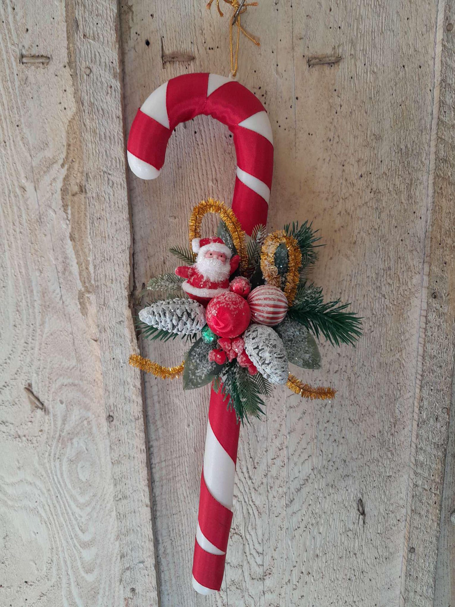 Vintage Christmas Candy Cane Blow Mold Door Wall Decoration #1 - Etsy