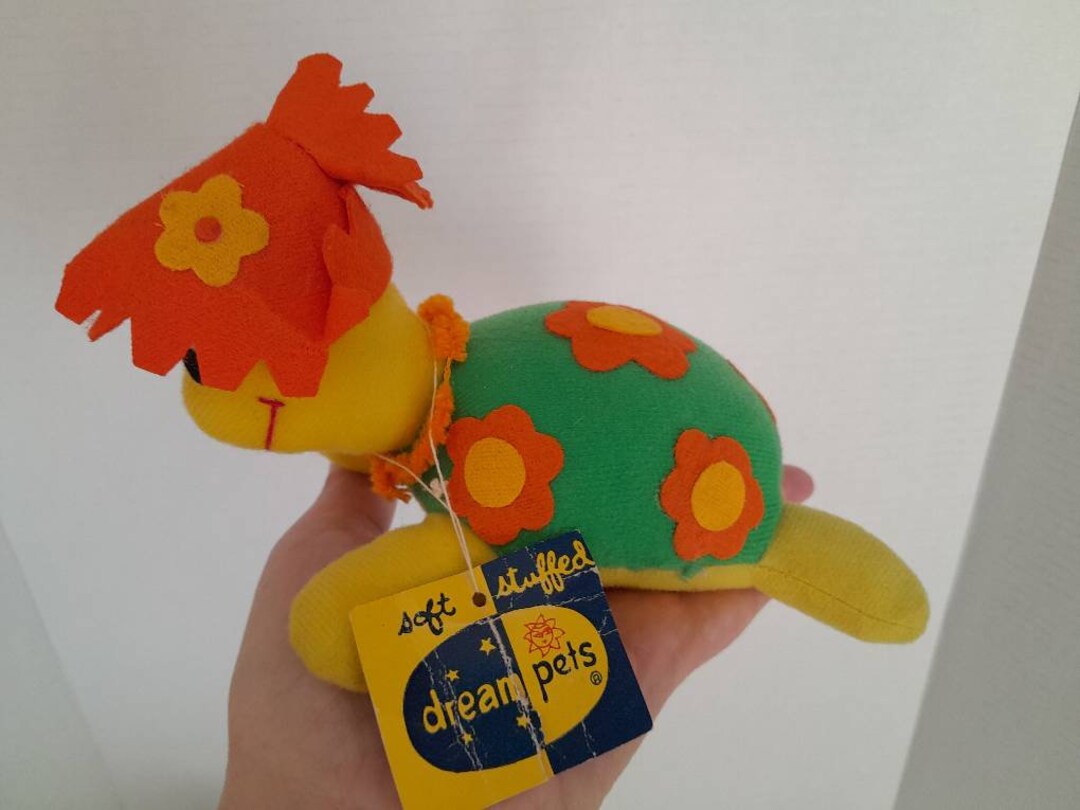 Vintage 1975 Dakin Dream Pets Turtle Honolulu Harry New With Tag - Etsy