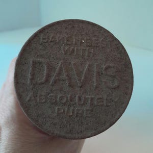 Antique Davis Baking Powder Tin Can Paper Label Vintage Kitchen - Etsy