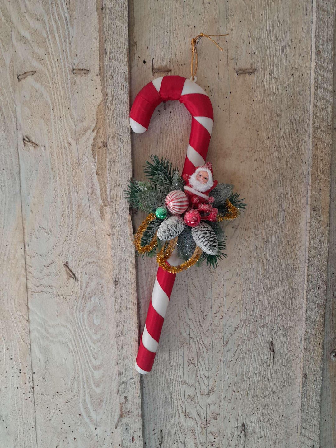 Vintage Christmas Candy Cane Blow Mold Door Wall Decoration #2 - Etsy