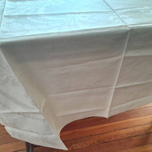 Antique Vintage 1920s Old Stock Cotton Damask Tablecloth 64 X 89 ...