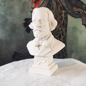 G. VERDI Statue, Signed by ARNALDO GIANNELLI, Made in Italy, Square ...
