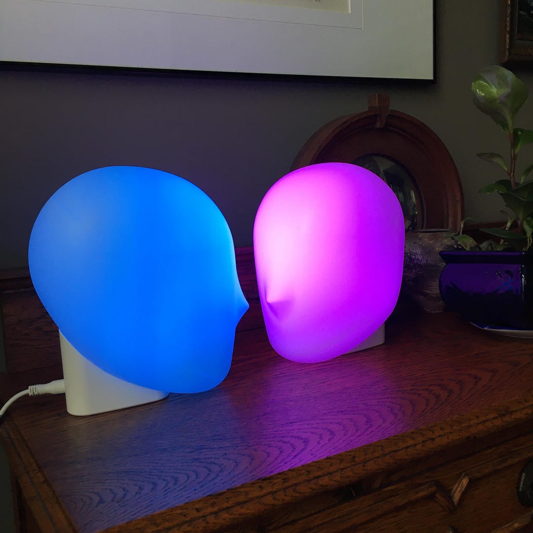 IKEA ISKARNA Lamp, Human Head Lamp, Colour Changing LED, Desk Lamp ...