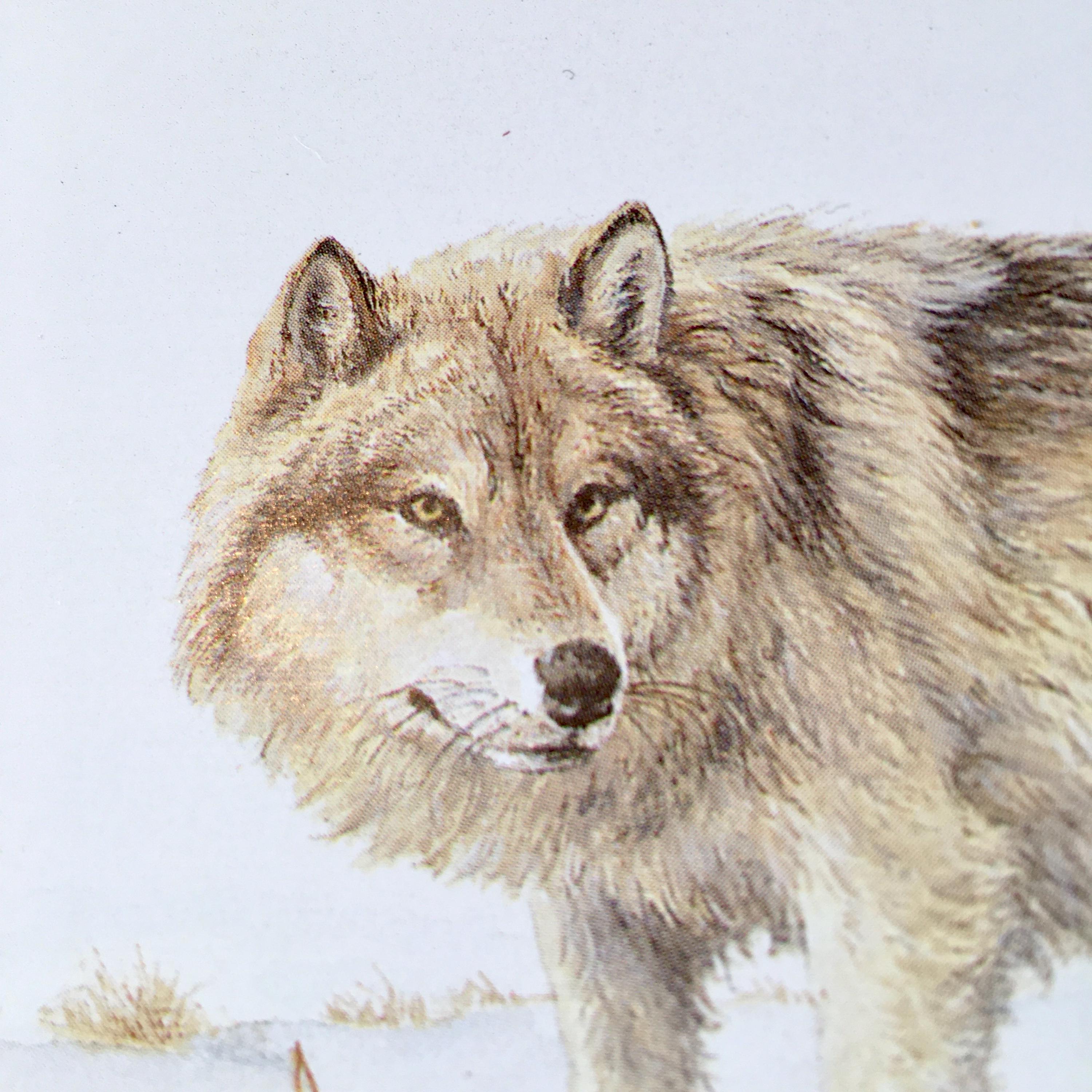 MARLA WILSON Signed Print, 'wolf,' 1986, Canadian Artist, Signed Art ...