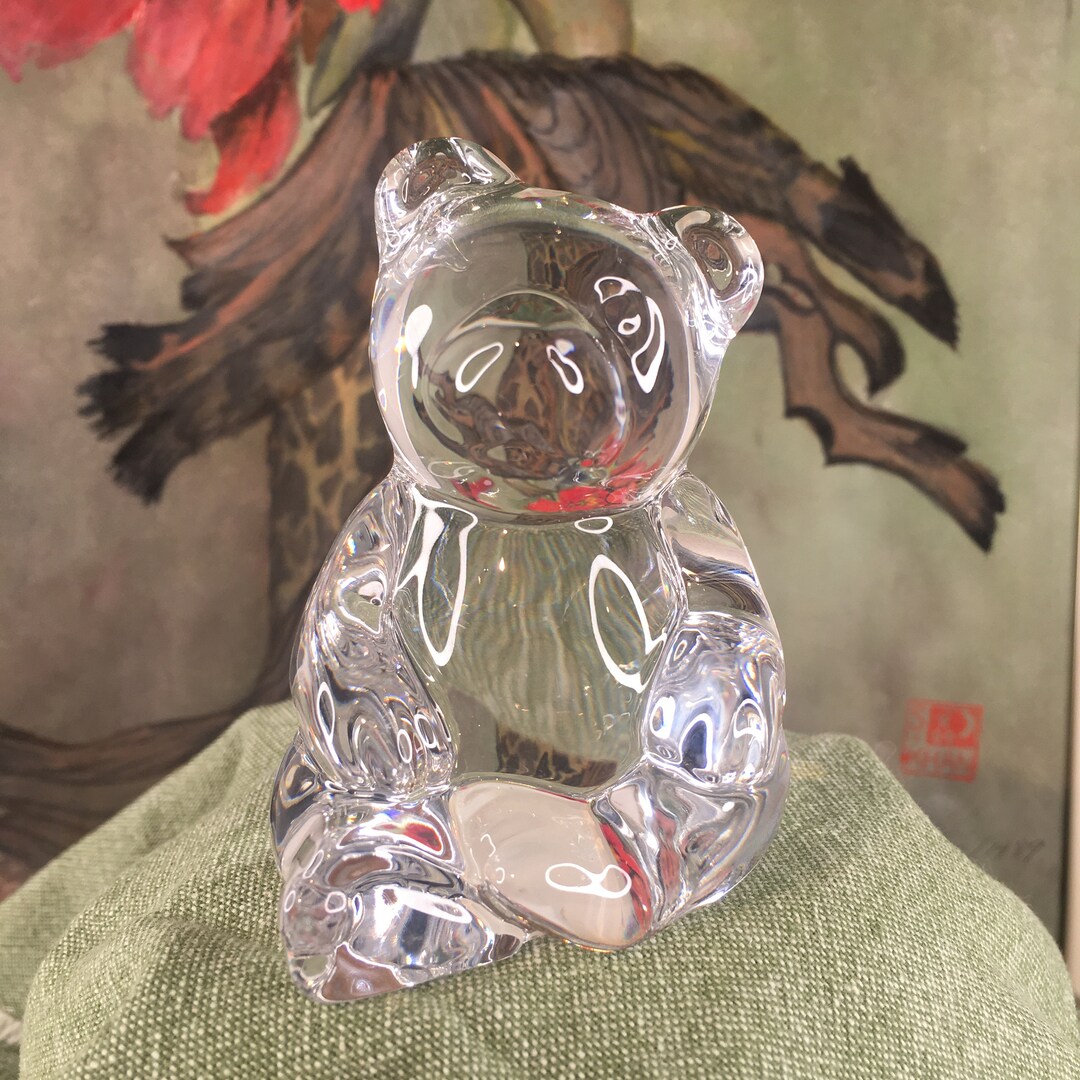 PRINCESS HOUSE BEAR, Crystal Bear, Vintage Bear, Bear Paperweight ...