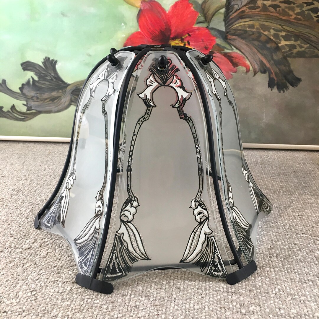 Tulip Lamp Shade, Retro Lamp Shade, Vintage Glass Lamp Shade, 6 Glass ...