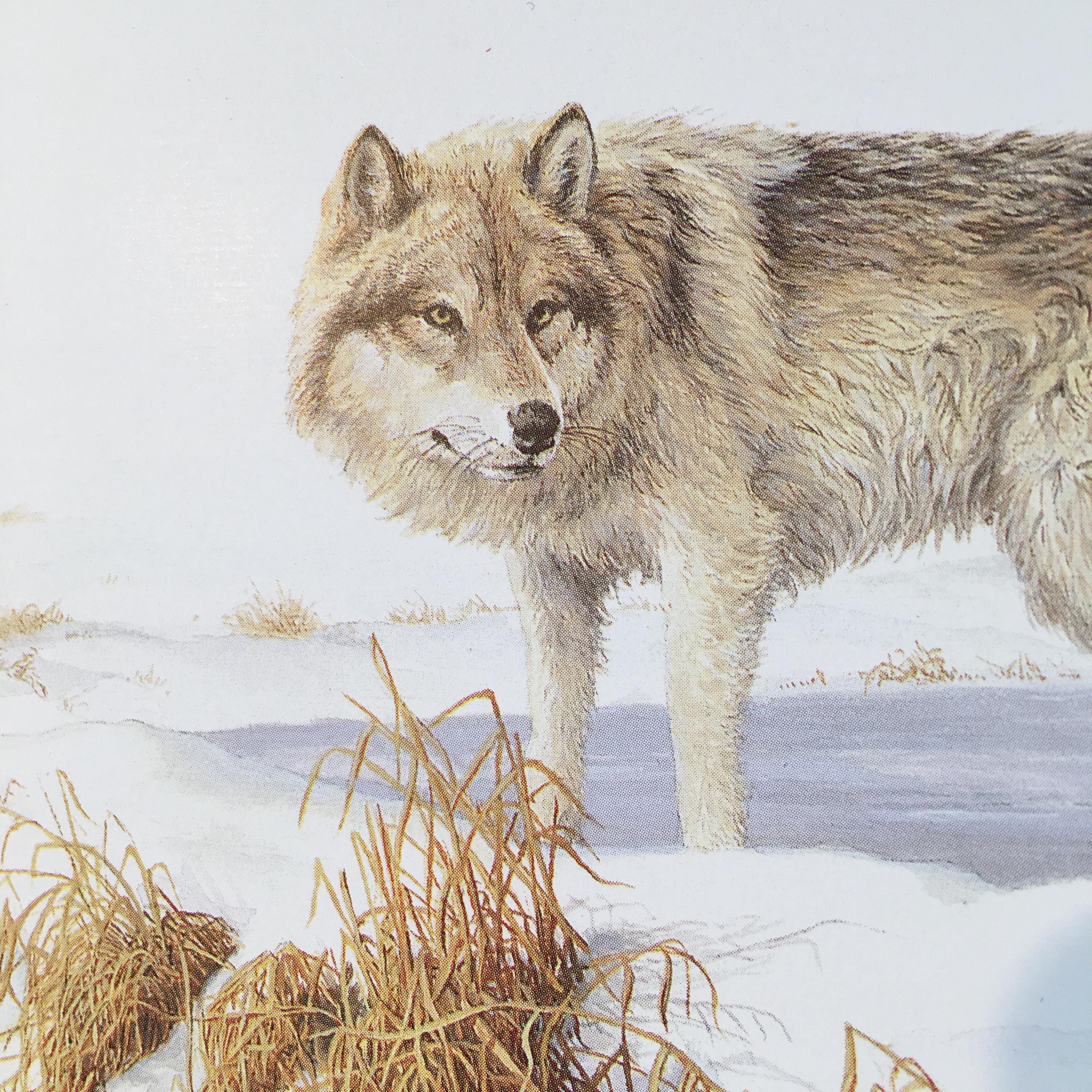 MARLA WILSON Signed Print, 'wolf,' 1986, Canadian Artist, Signed Art ...
