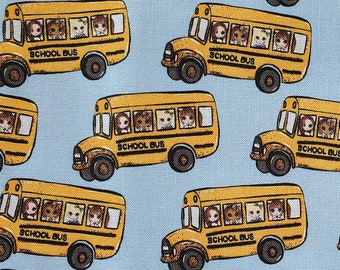 School Bus Fabric | Etsy