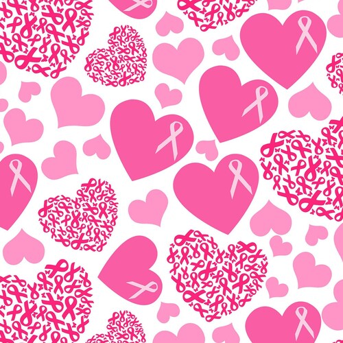 Breast Cancer Awareness Fabric Breast Cancer Fabric by the - Etsy