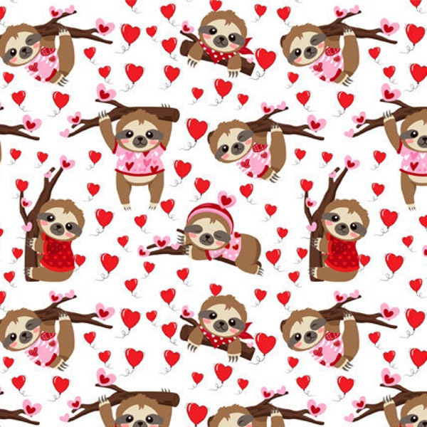 Sloth Fabric - Etsy