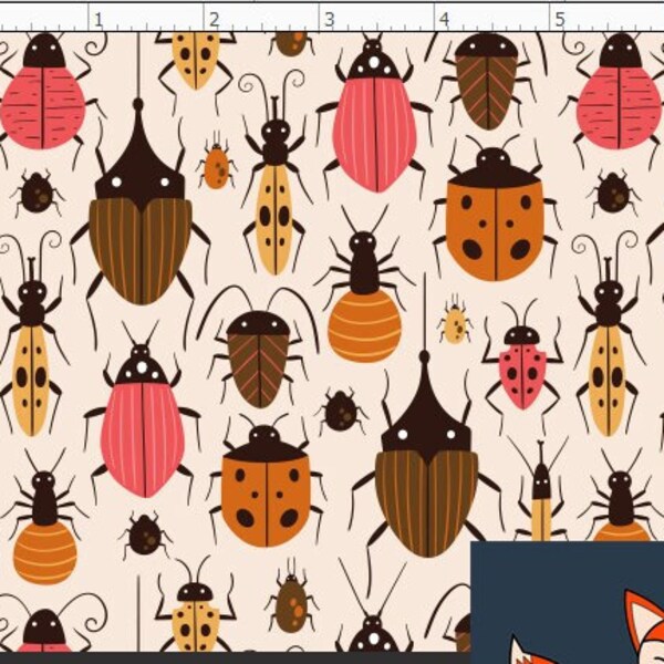 Insect Fabric - Etsy