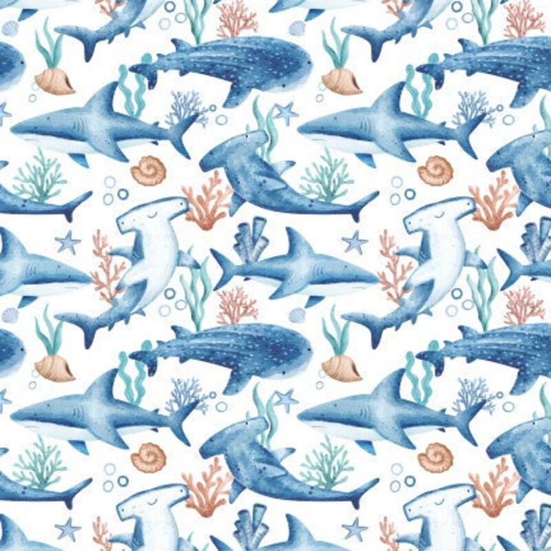 Shark Fabric - Etsy