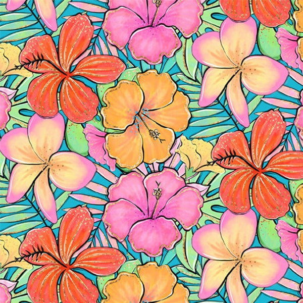 Tropical Fabric - Etsy