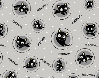 Cat-cus Cactus Fabric by the Yard Cat Cactus Fabric Cat - Etsy
