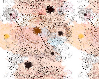Dandelion Fabric - Etsy