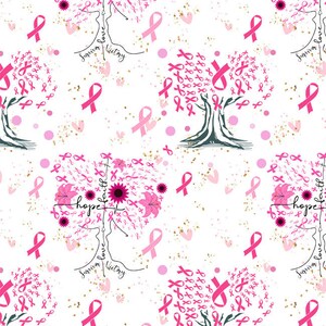 Breast Cancer Awareness Fabric, Breast Cancer Fabric by the Yard ...