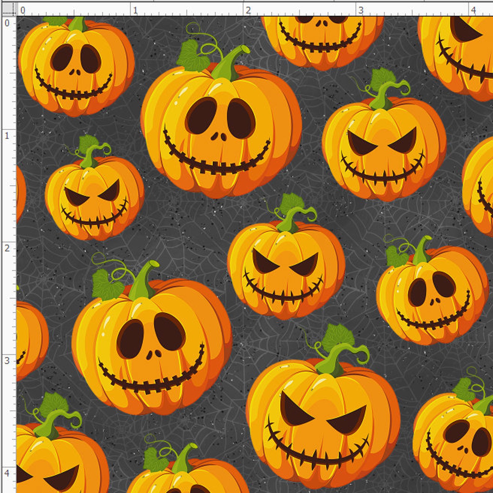 Halloween Fabric By The Yard Pumpkin Jack O lantern 100% | Etsy