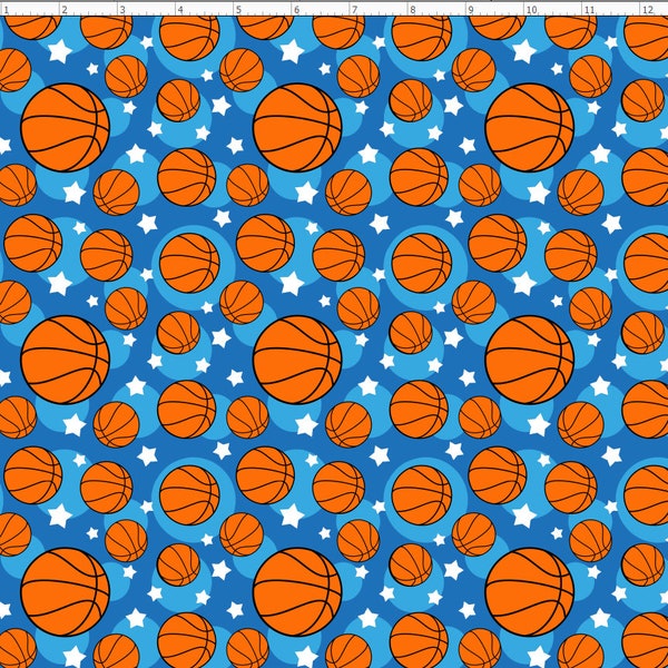 Basketball Fabric - Etsy