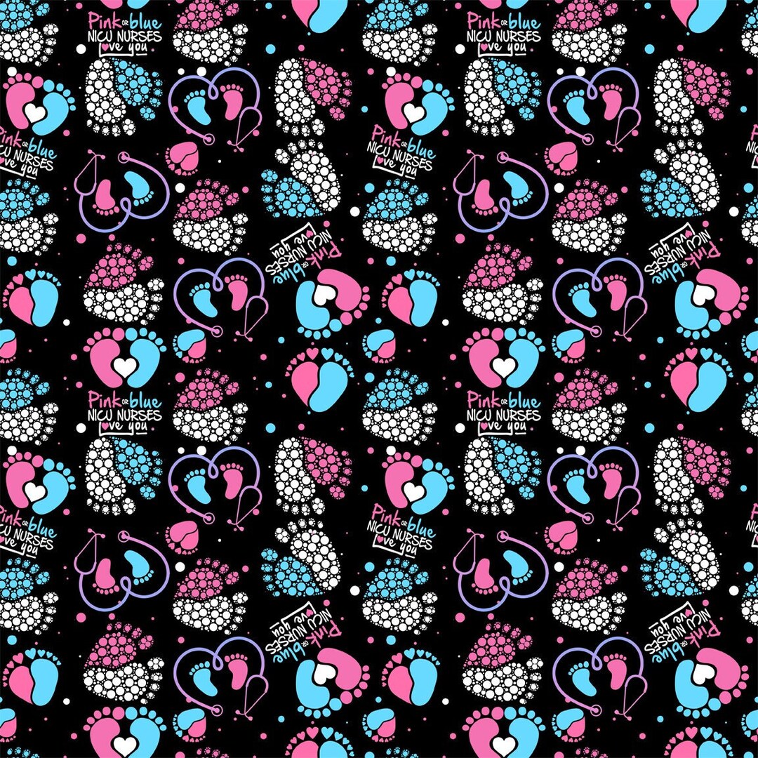 NICU Awareness Fabric, Preemie Awareness Fabric by the Yard, Premature ...