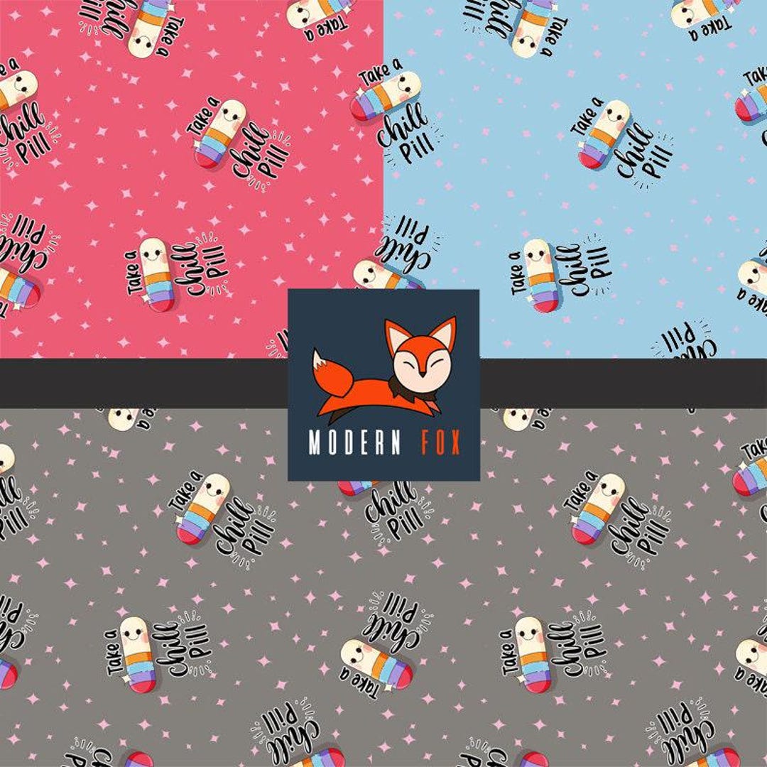 Take a Chill Pill, Medical Fabric, Health Care Fabric, Health Fabric ...