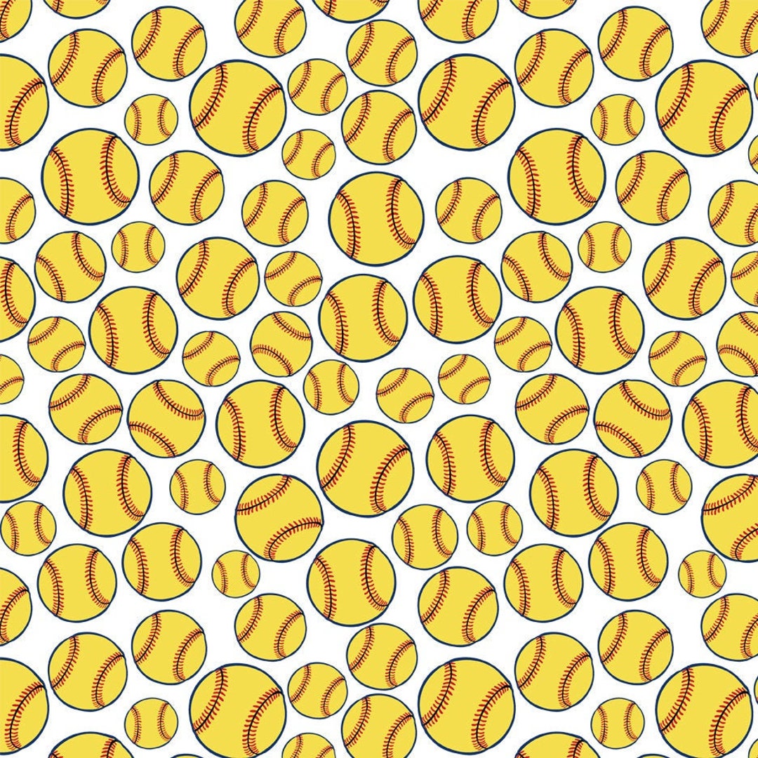 Sport Fabric, Softball Fabric, Custom Printed Fabric by the Yard SFB1 ...