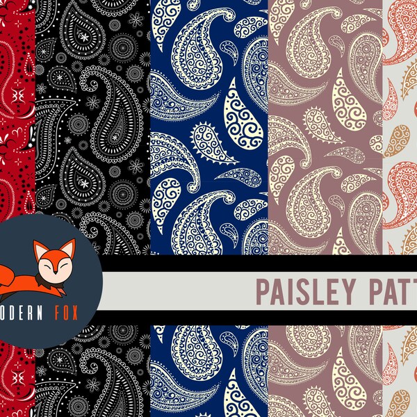 Paisley Fabric - Etsy