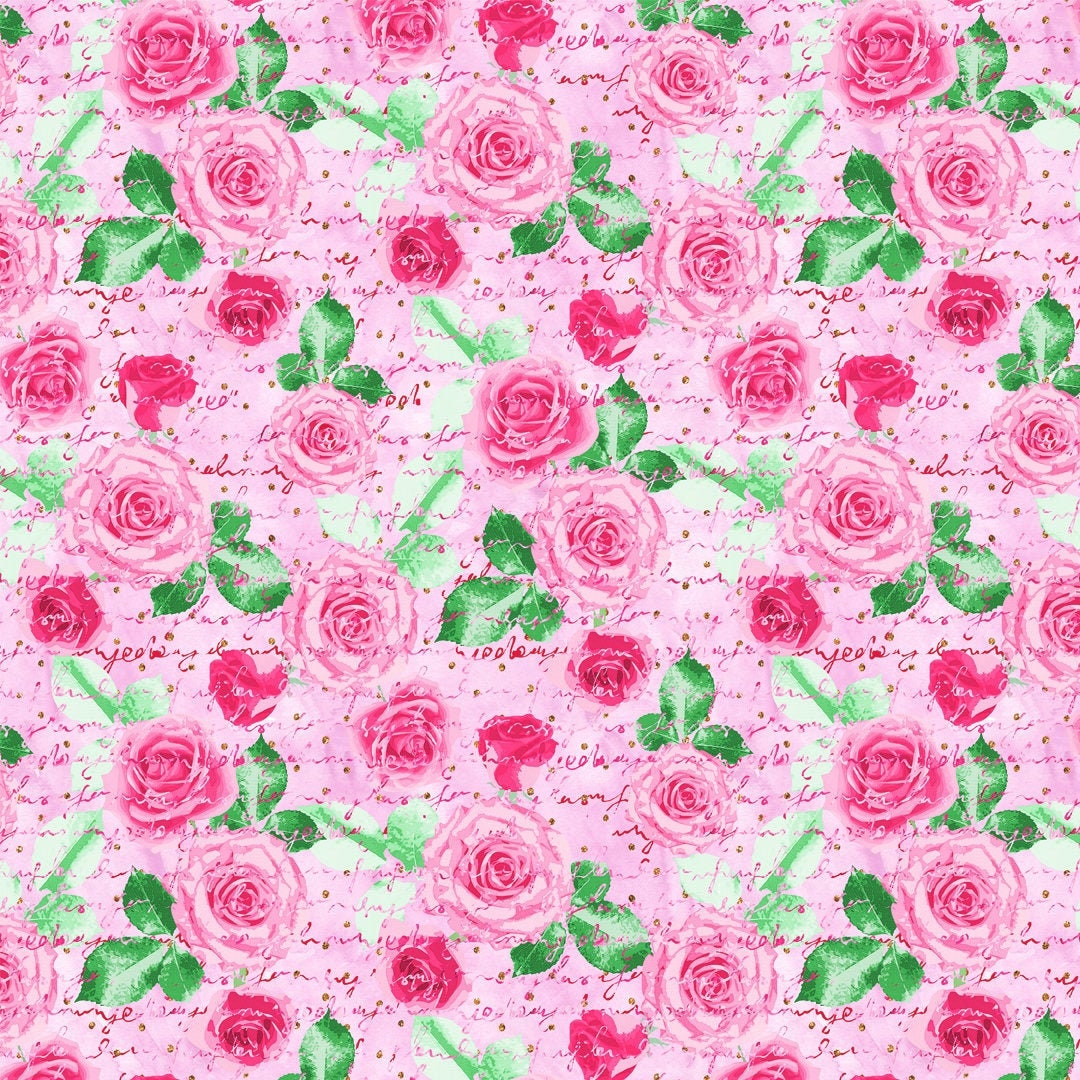 Floral Fabric, Flower Fabric, Spring Flower Fabric, Custom Printed ...