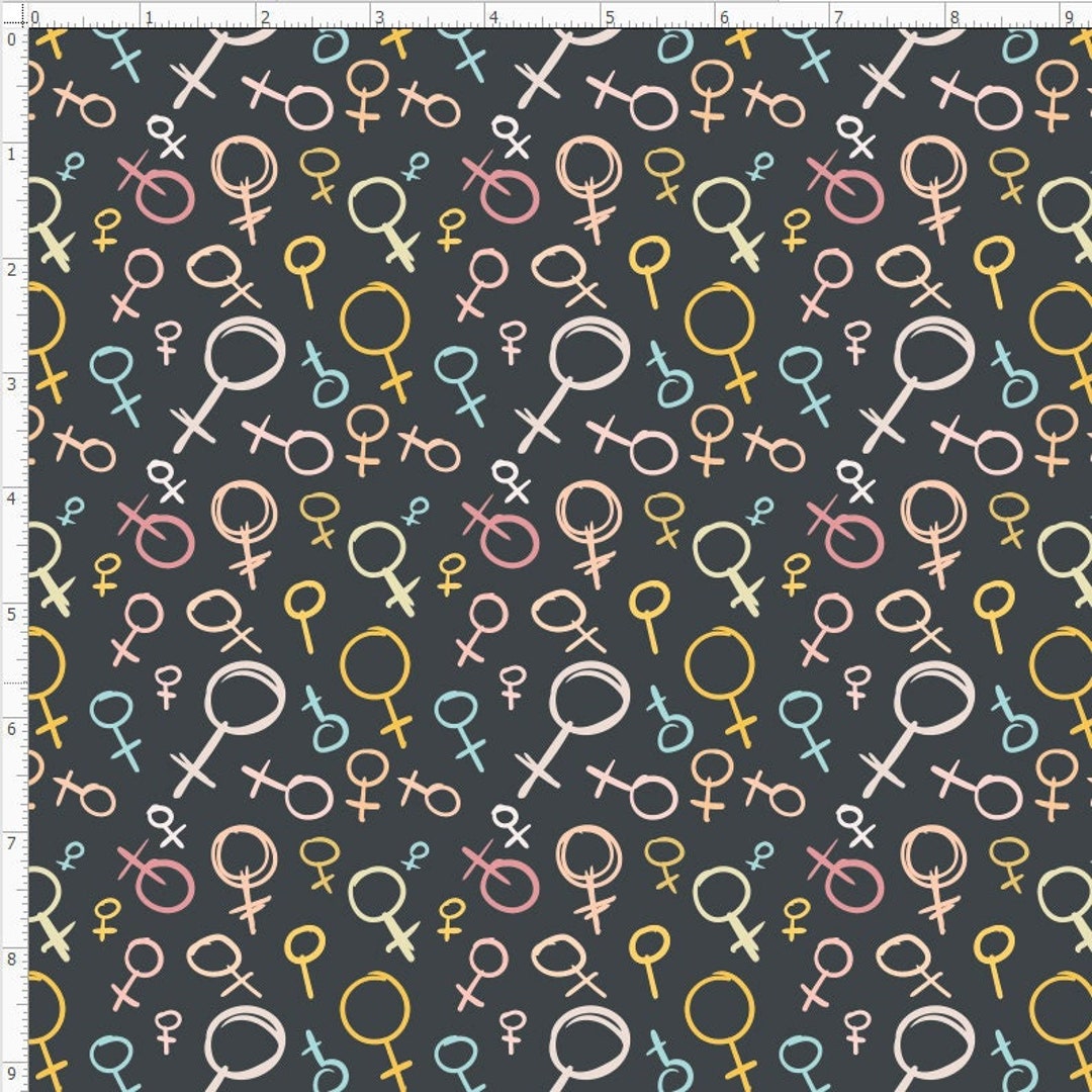 Female Symbol, International Women's Day, Custom Printed Fabric AWAR24 ...