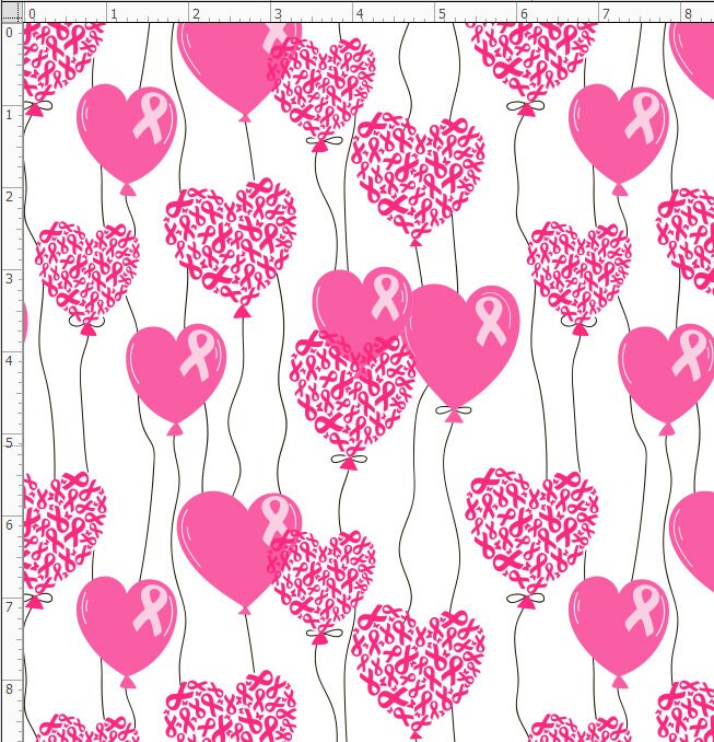 Breast Cancer Awareness Fabric Breast Cancer Fabric by the - Etsy