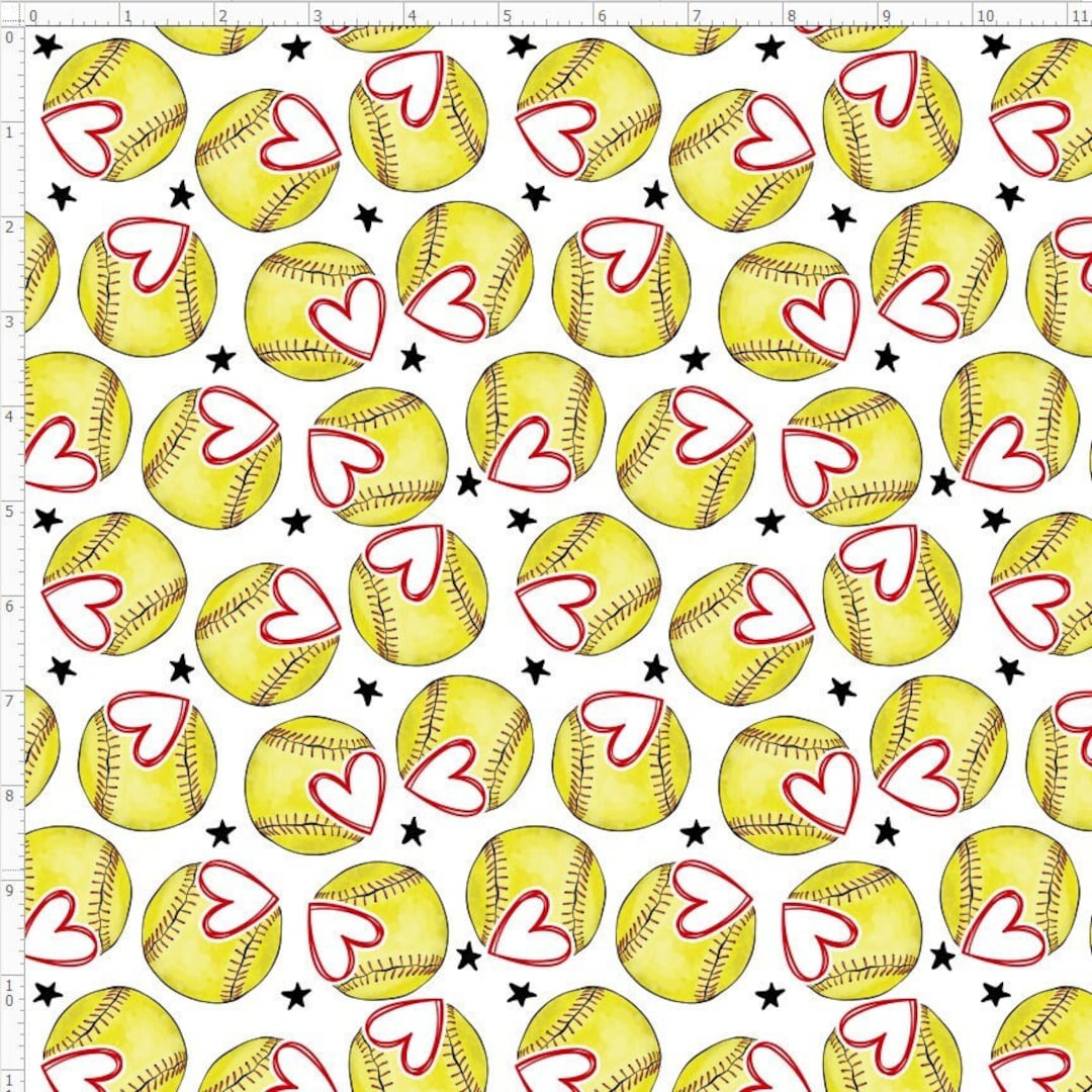 Sport Fabric, Softball Fabric, Custom Printed Fabric by the Yard (SFB8 ...