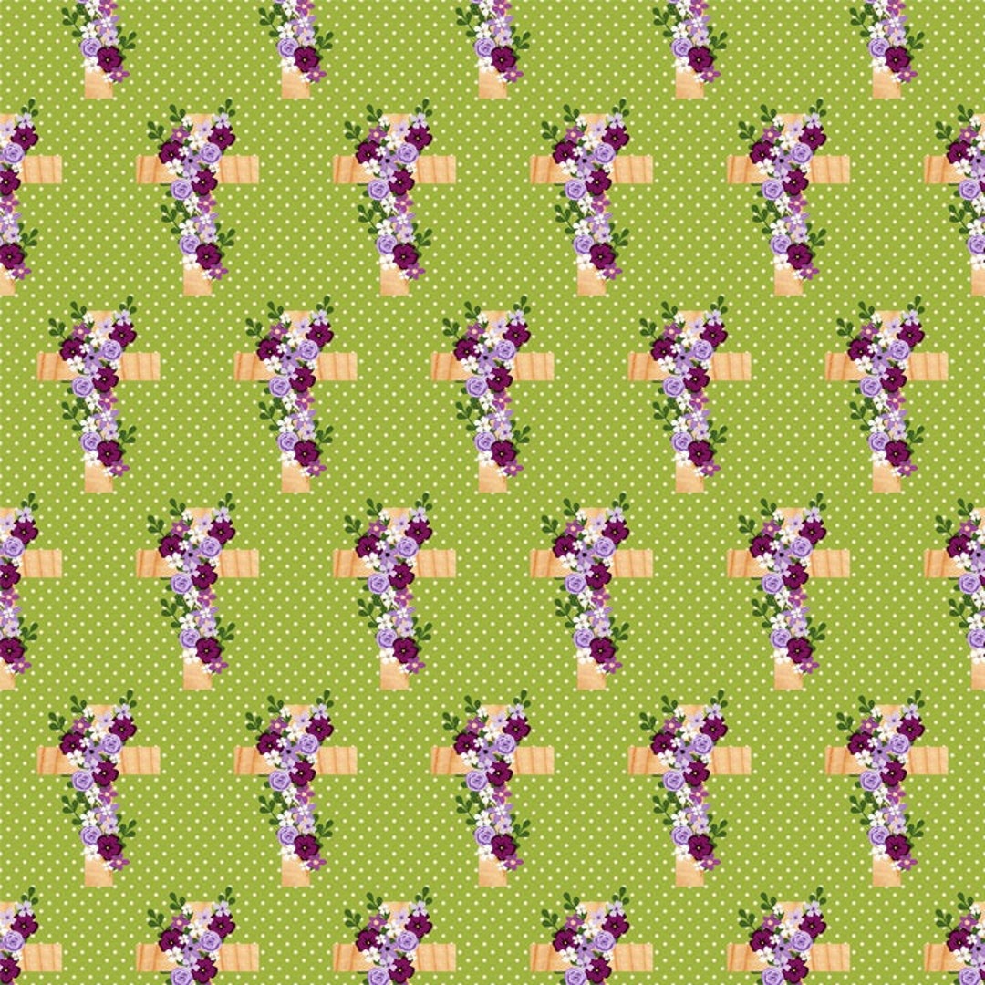 Christian Religion Easter Fabric, Jesus Christ Fabric, Cross Fabric ...