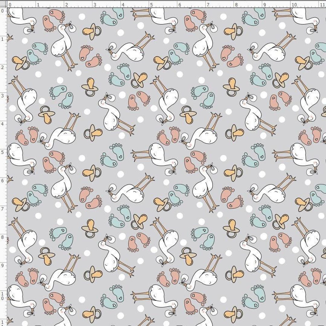 NICU18 - Baby Shower, Newborn, NICU Awareness Fabric, Preemie Awareness ...