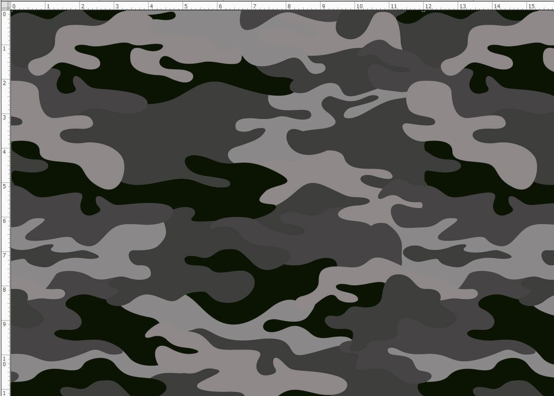 Black Camouflage Fabric, Camo Fabric Custom Printed Fabric by the Yard ...