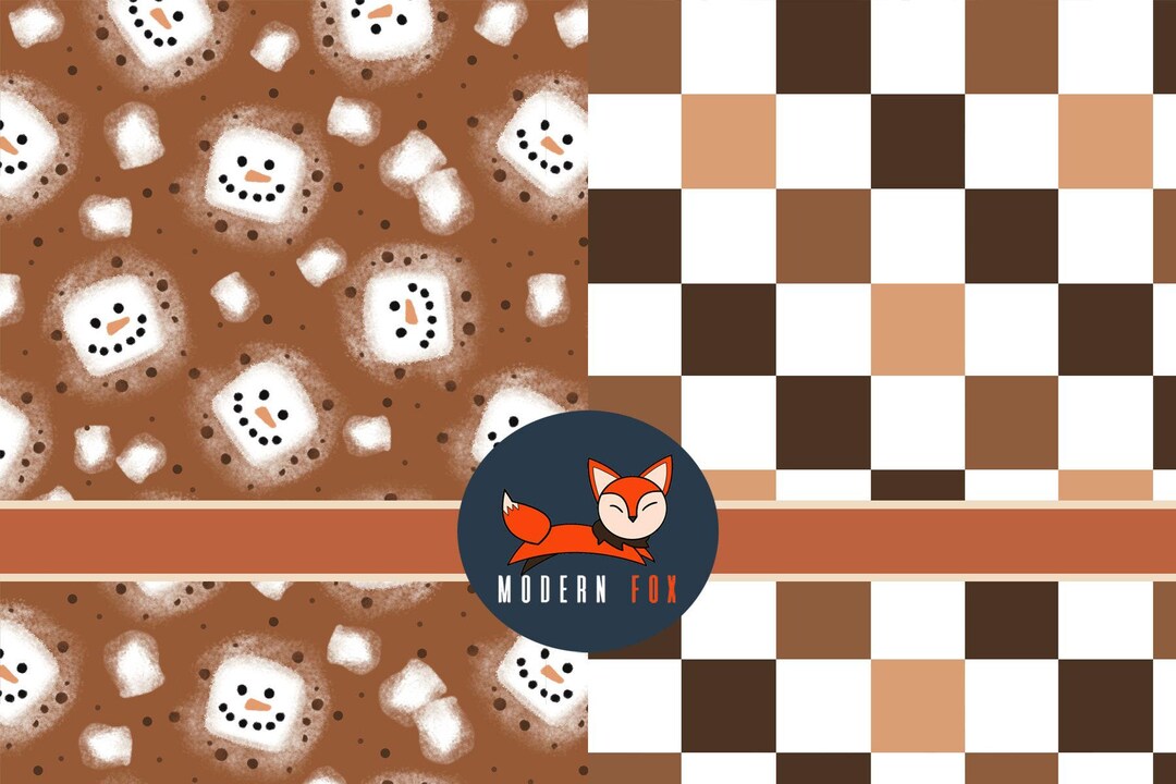 Snowman Holiday Christmas Fabric, Mash Mellow Fabric, Hot Chocolate ...