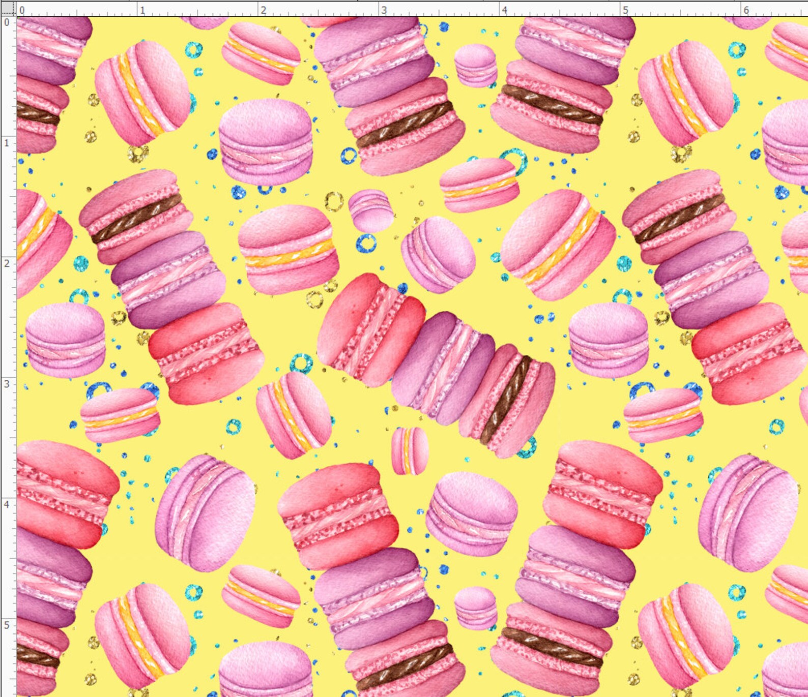 Macaroon Fabric Pattern Sweets Fabric Candy Fabric Dessert - Etsy