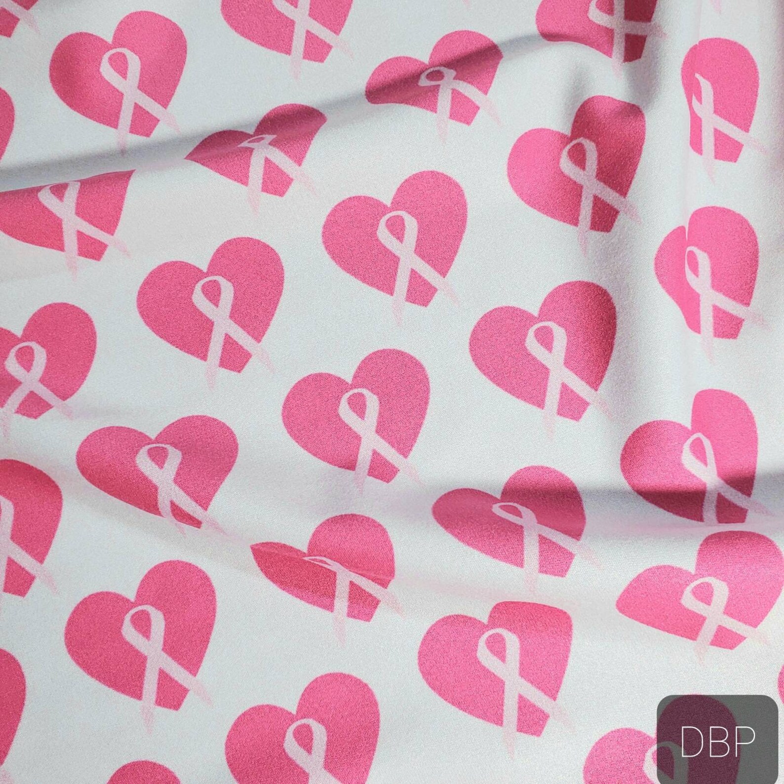 Breast Cancer Awareness Fabric Breast Cancer Fabric by the - Etsy
