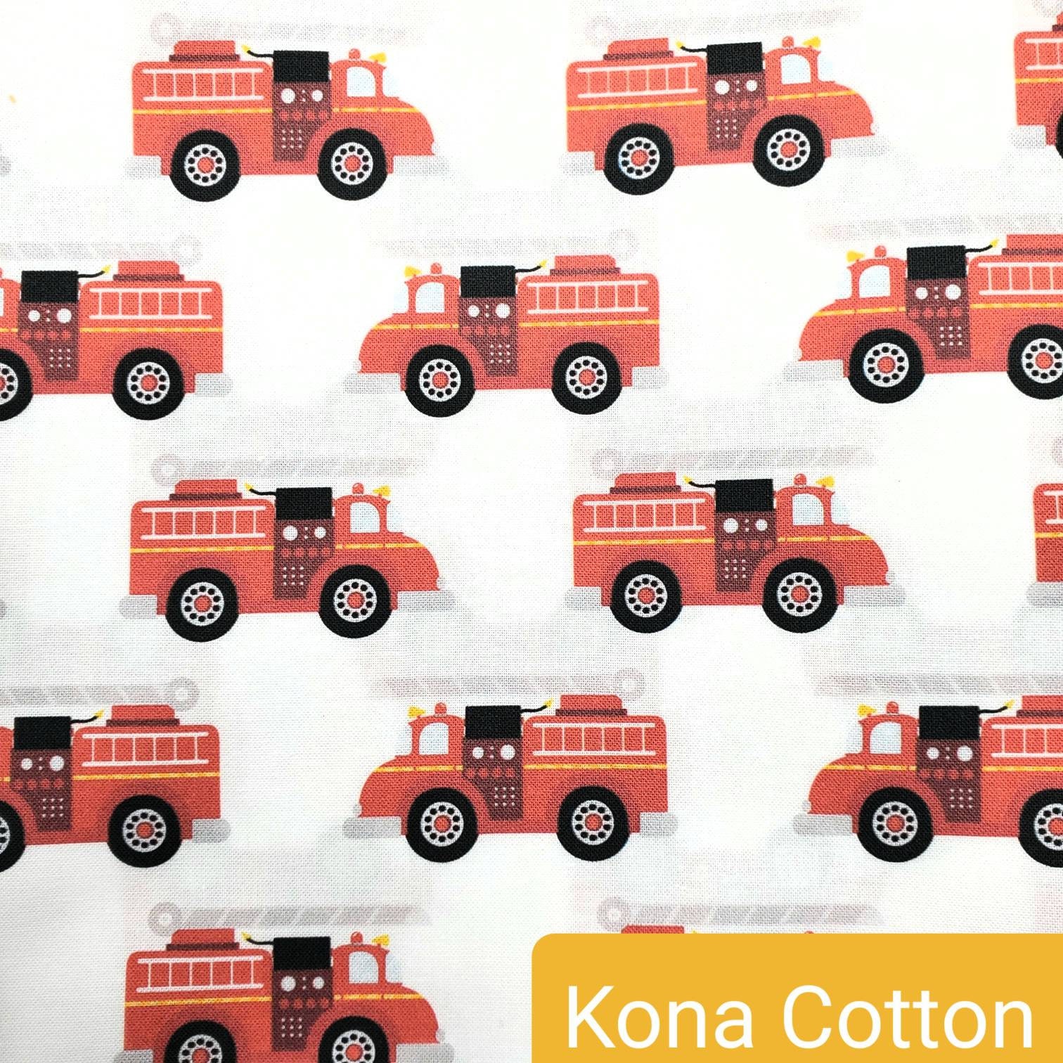 Fire Truck Fabric by the Yard Fire Fighter Fabric Fabric by - Etsy