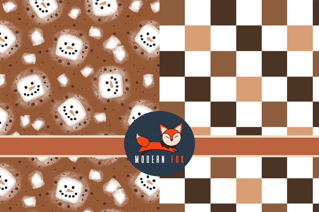 Snowman Holiday Christmas Fabric, Mash Mellow Fabric, Hot Chocolate ...