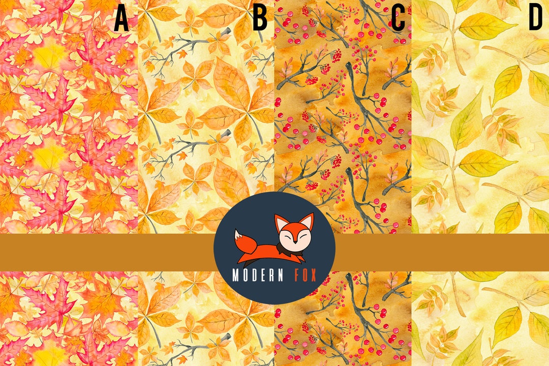 Fall Leaf Fabric Fall Flower Fabric Autumn Fabric Custom - Etsy