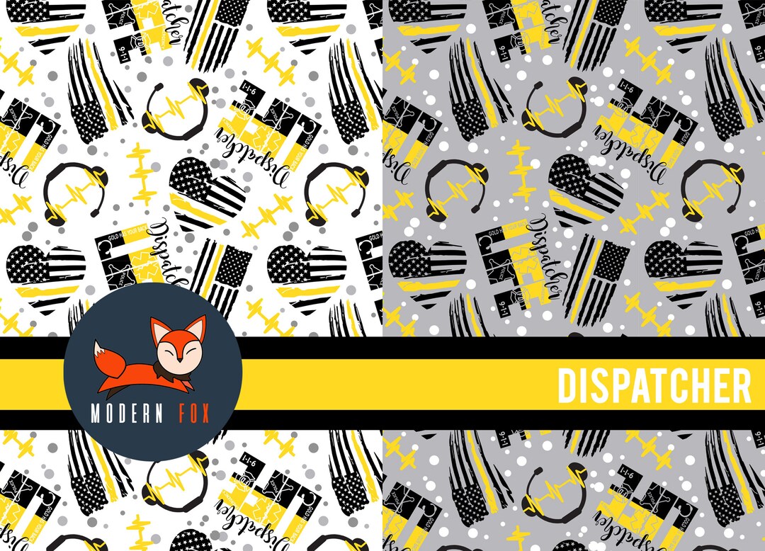 Dispatcher Fabric, Nobody Fights Alone Fabric, First Responder Fabric ...