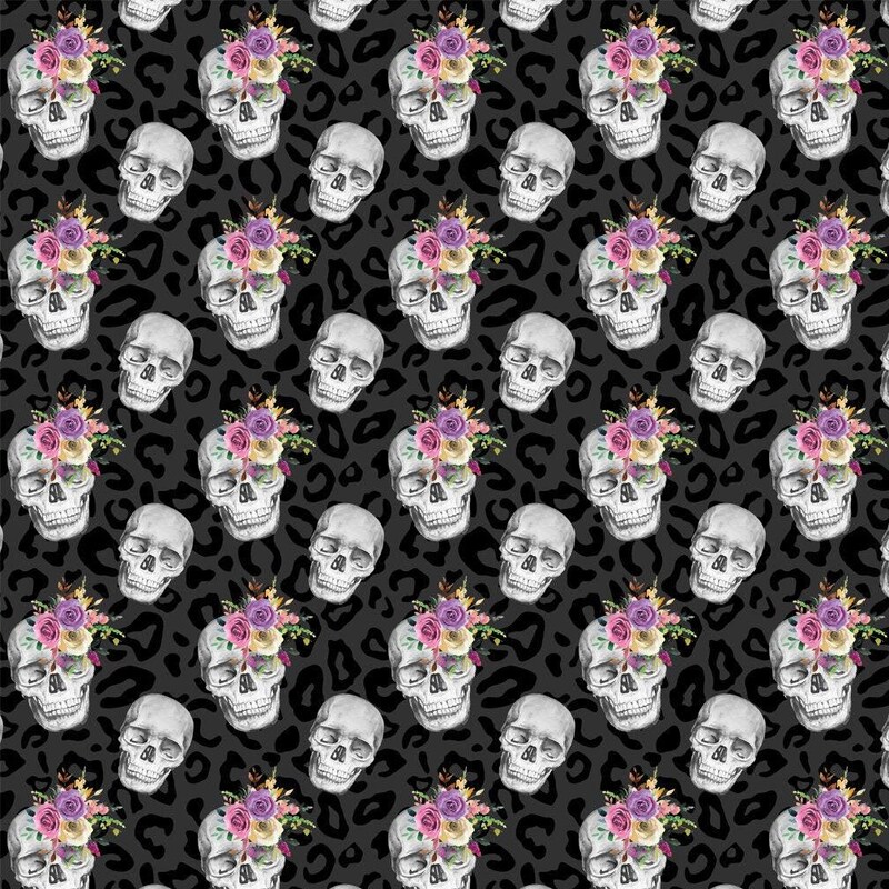 Sugar Skull Fabric - Etsy