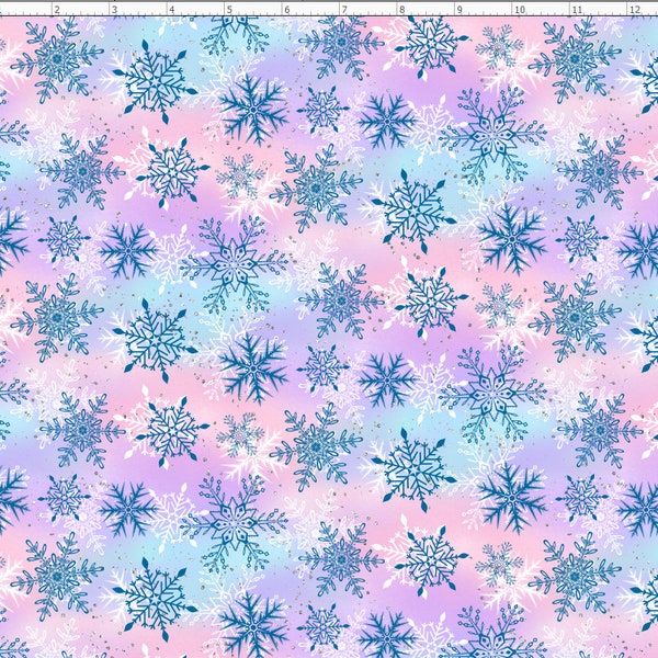 Winter Print Fabric - Etsy